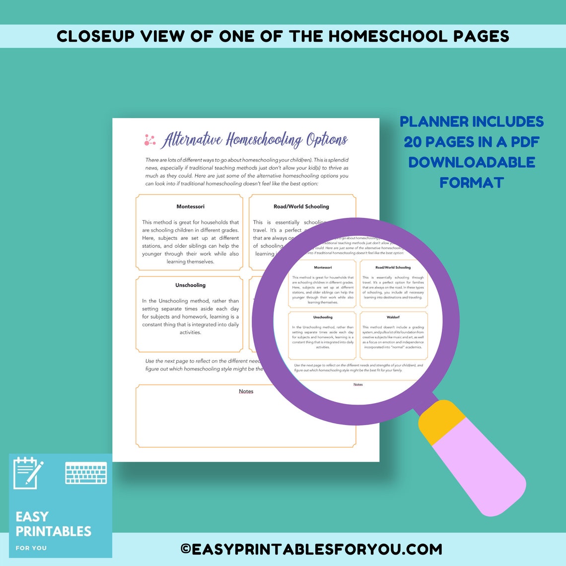Homeschool Weekly Schedule Printable Homeschool Planner Printable ...