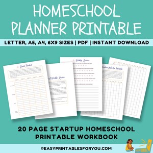 Homeschool Weekly Schedule Printable | Homeschool Planner Printable ...