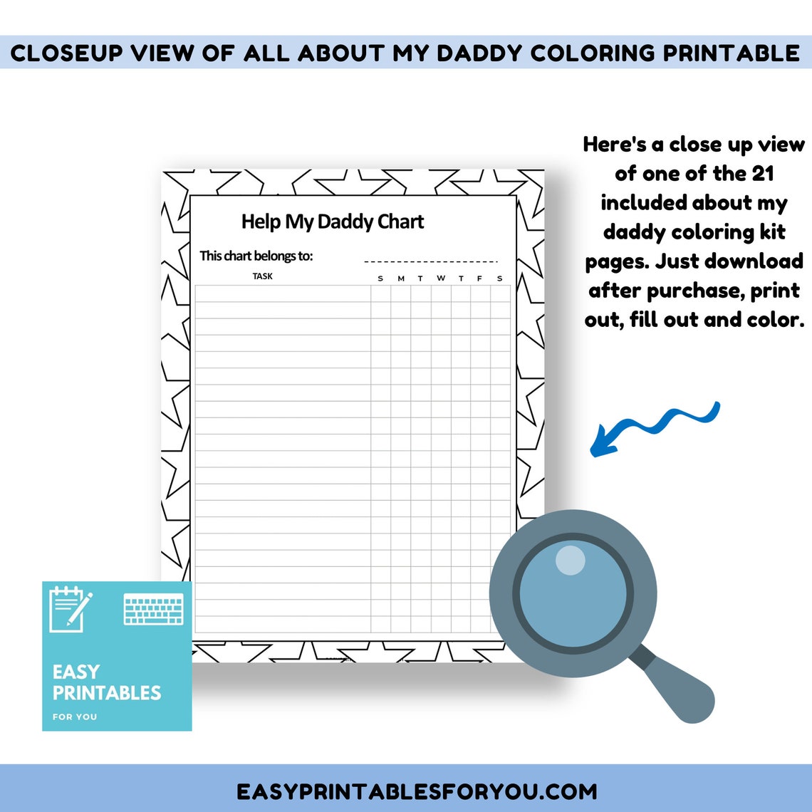 Fathers Day Coloring Card Printable Fathers Day Coloring - Etsy