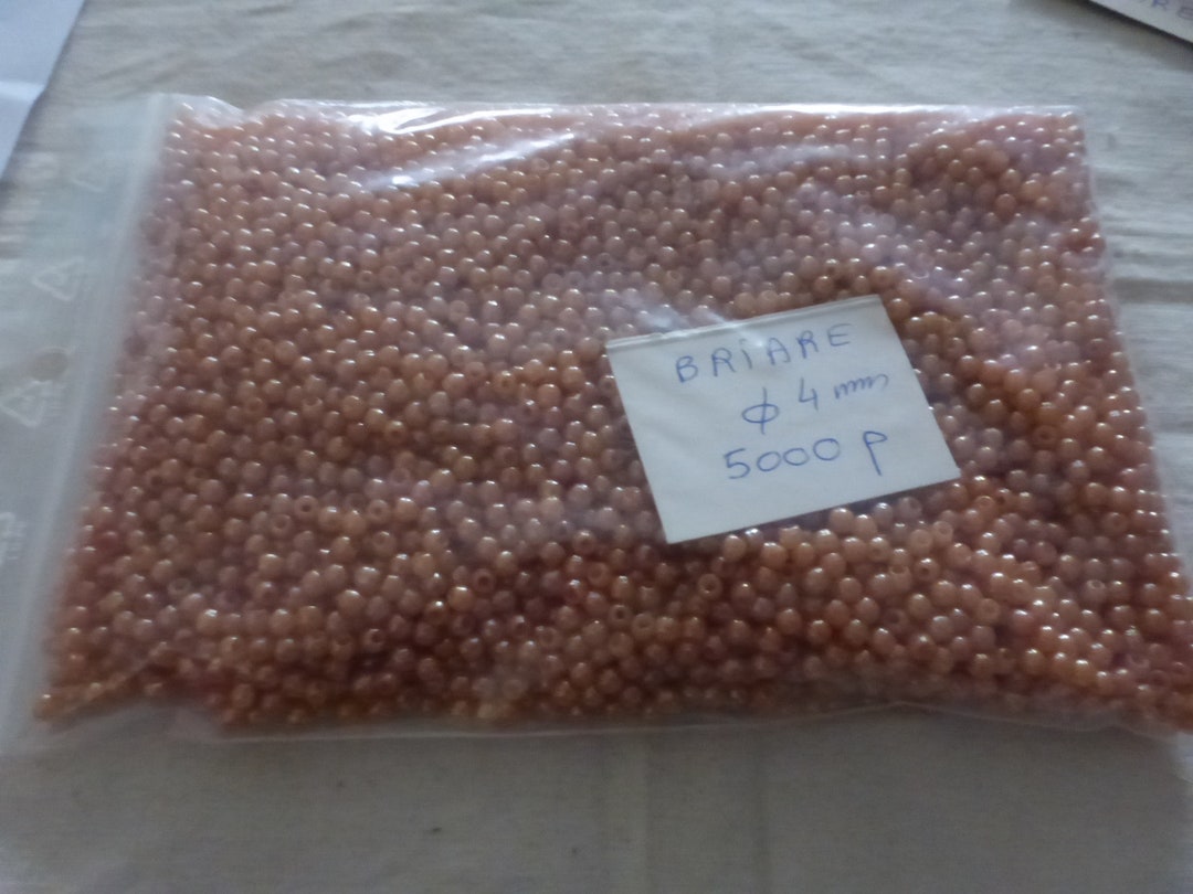 Large Lot of 5000 Beads, Old French Beads, Briare Manufacture, Diameter ...