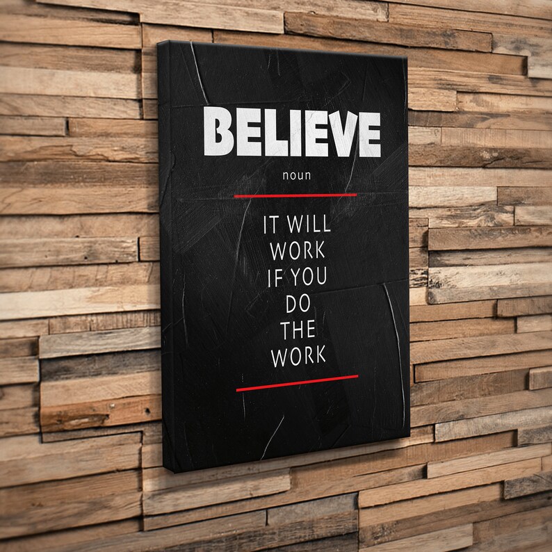 Motivational Wall Decor / Office Wall Art / Inspirational - Etsy