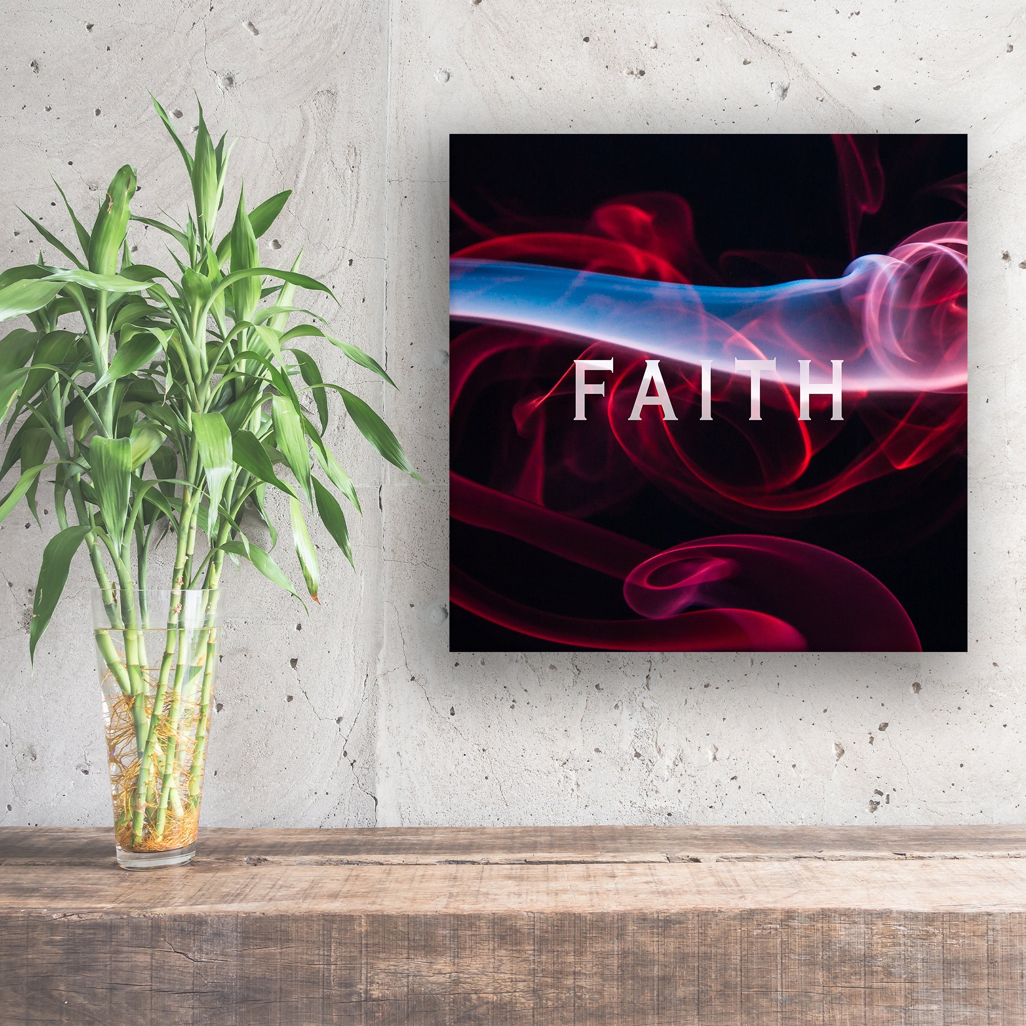 Faith Motivational Wall Decor / Office Wall Art / - Etsy