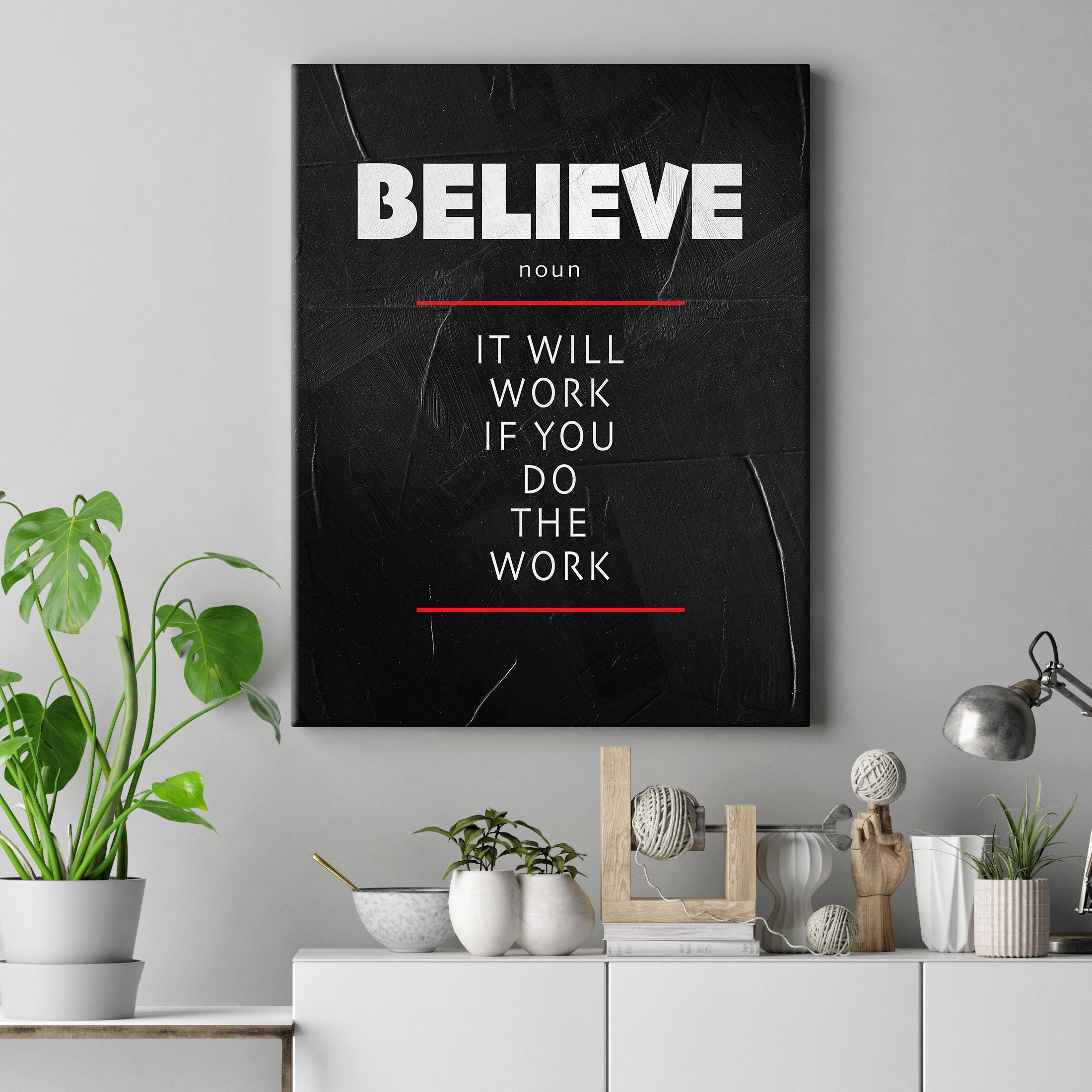 Motivational Wall Decor / Office Wall Art / Inspirational - Etsy