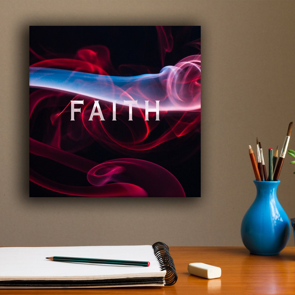 Faith Motivational Wall Decor / Office Wall Art / - Etsy