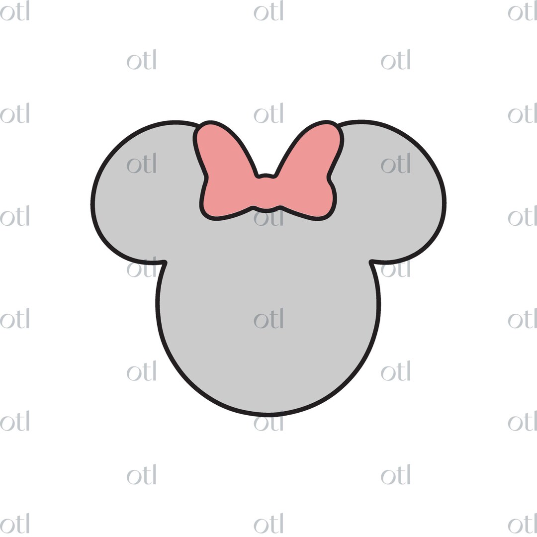 Minnie Mouse SVG PNG Vector Cutting File for Cricut, Silhouette ...