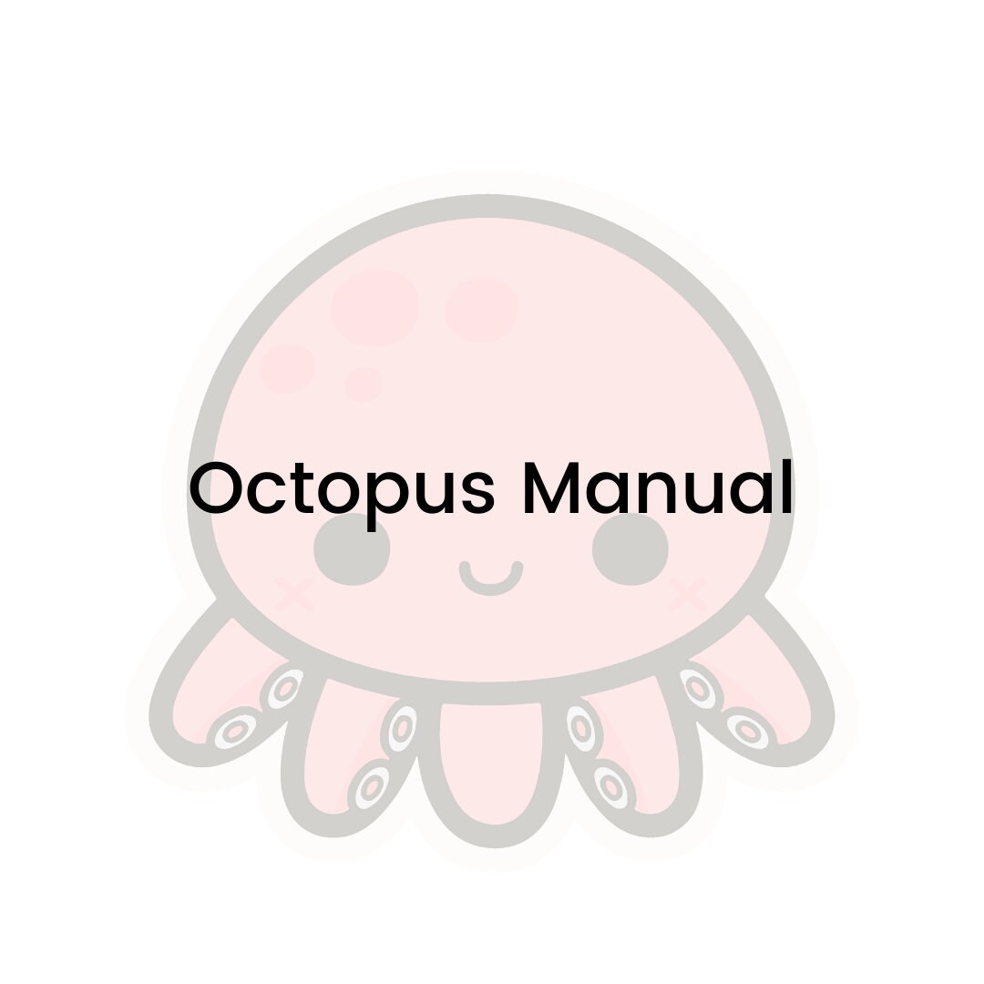 Octopus Paper Flower Manual - 5x7, 8x8, 8x10, 9x9, 12x12 - Etsy