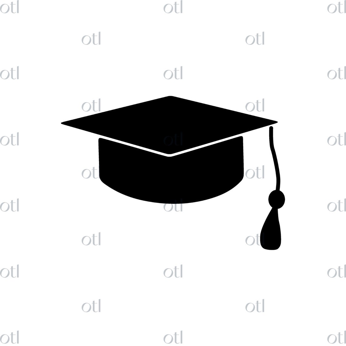 Grad Cap SVG PNG Vector Cutting File for Cricut Silhouette - Etsy
