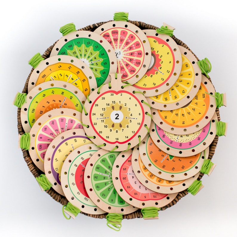 Math Fruit 15, Skip Counting, Multiplication Table up to 15, Cubes ...