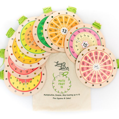 Math Fruit 15 Skip Counting Multiplication up to 15 Cubes - Etsy