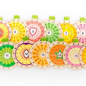Math Fruit 15, Skip Counting, Multiplication Table up to 15, Cubes ...