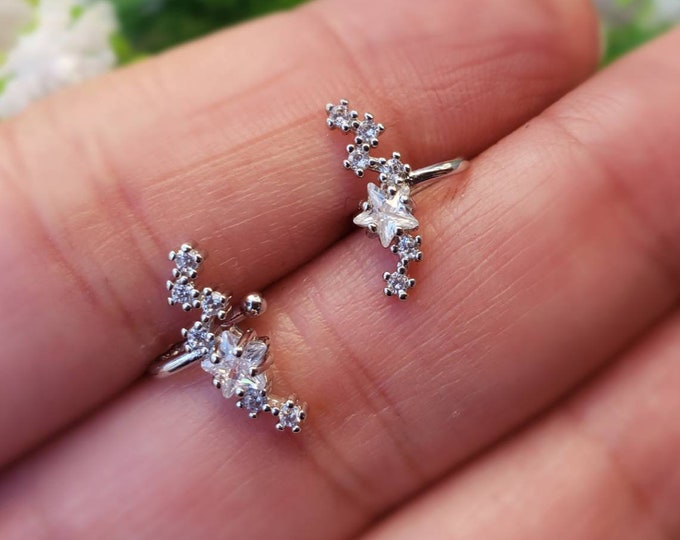 Star Ear Cuff No Piercing, Cartilage Ear Cuff, Celestial Conch Cuff ...