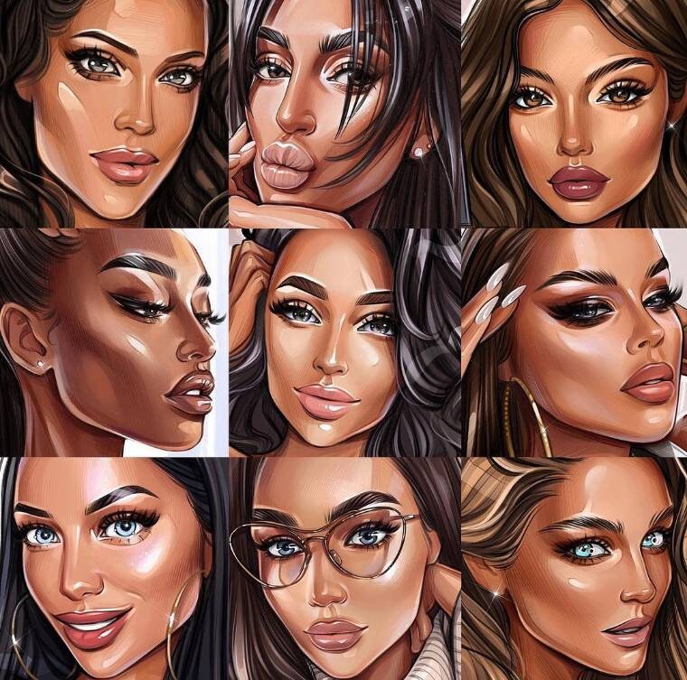 DIGITAL PAINTING for Print Profile Picture Social Media - Etsy