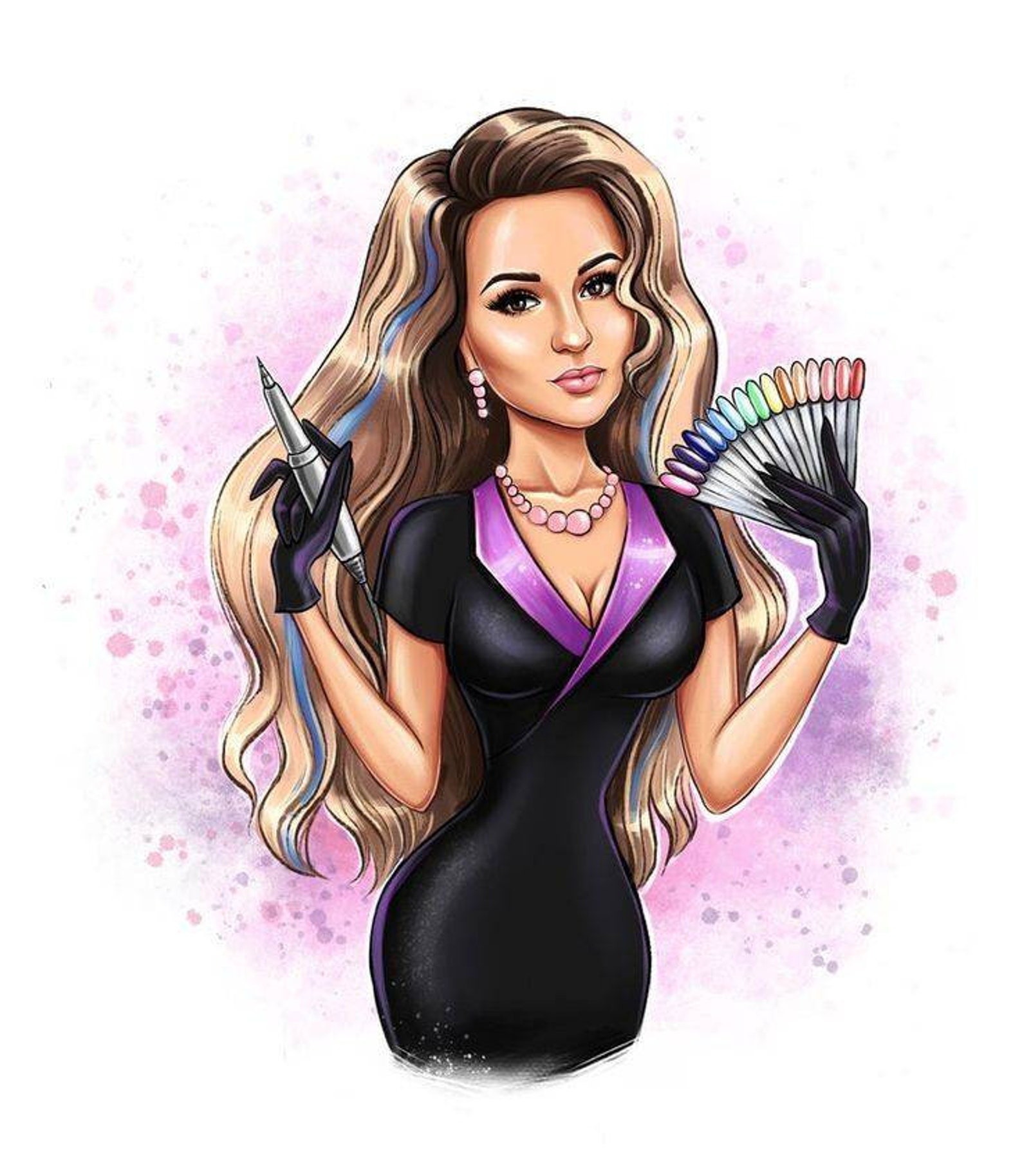 Custom Artist Logo Design Custom Cartoon Portrait for Your - Etsy