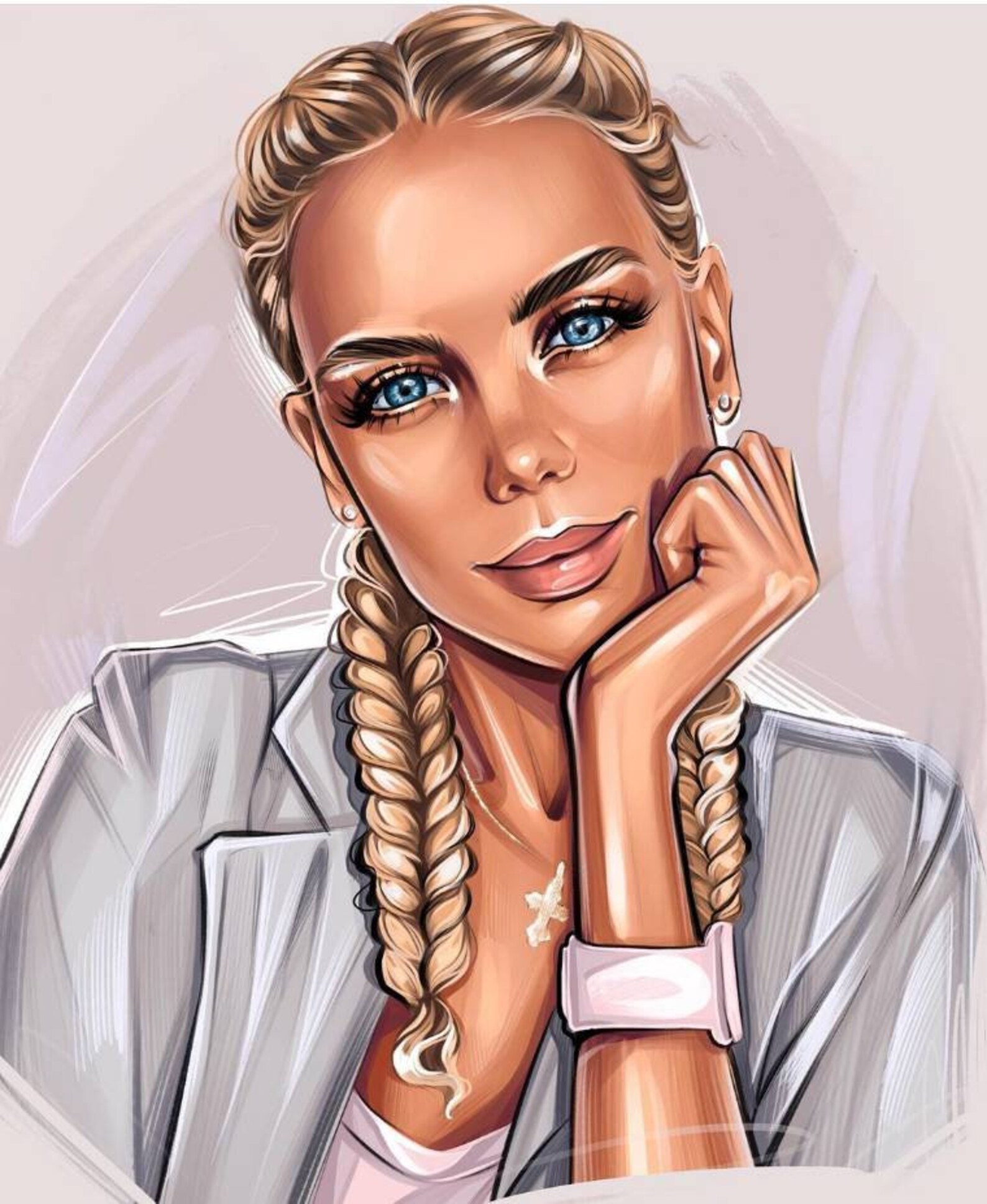 DIGITAL PAINTING for Print Profile Picture Social Media - Etsy