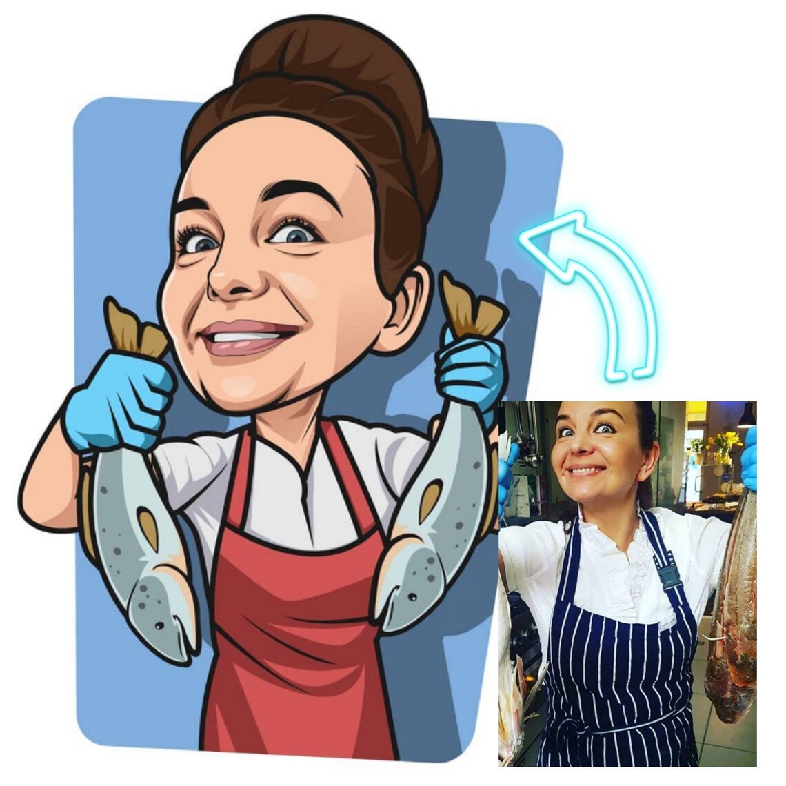 Custom Cartoon Caricature Logo for Your Business Custom | Etsy