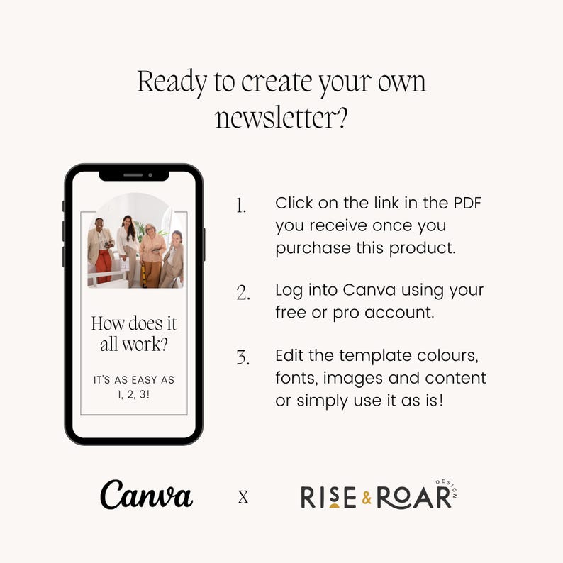 20 Page Monthly Newsletter Editable Canva Template in an Aesthetic ...