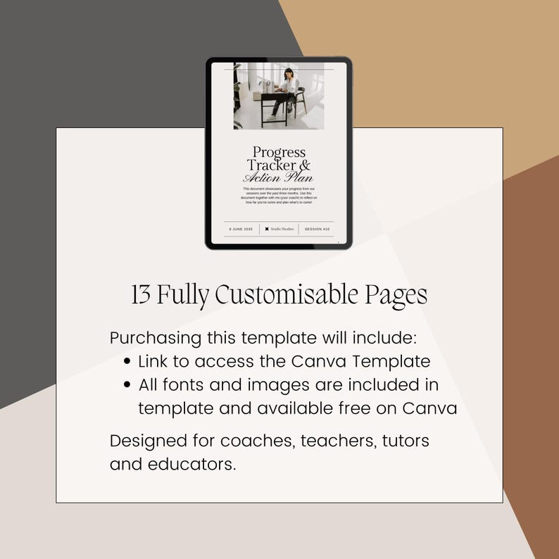 Progress Tracker Action Plan: Canva Template for Coaches (A4) - Etsy