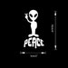 Alien Peace Decal - Etsy