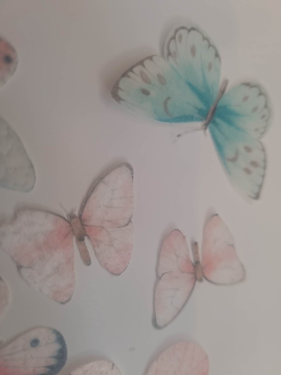 Edible Wafer Paper Butterflies 32 Pre-cut Watercolour Pastel - Etsy