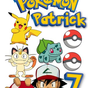 Pokemon Cake Topper, Edible Images for Your Cake - Custom Edible Icing ...