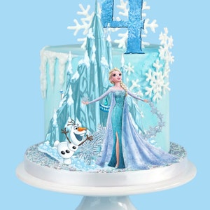 Frozen Cake Topper Elsa Cake Image Frozen Edible Icing - Etsy