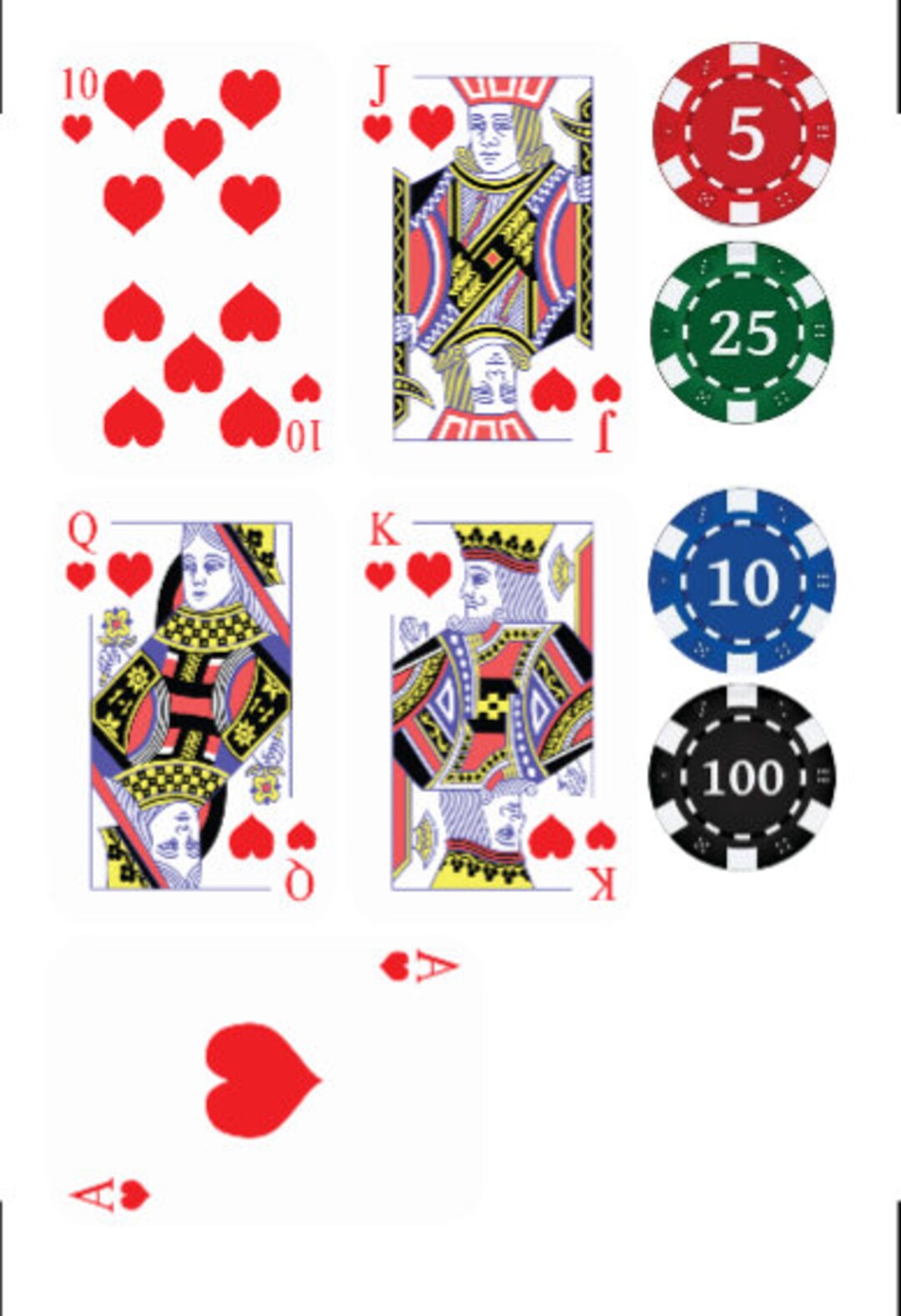 Poker Chips, Playing Cards Cake Toppers, Edible Cake Toppers, Edible ...
