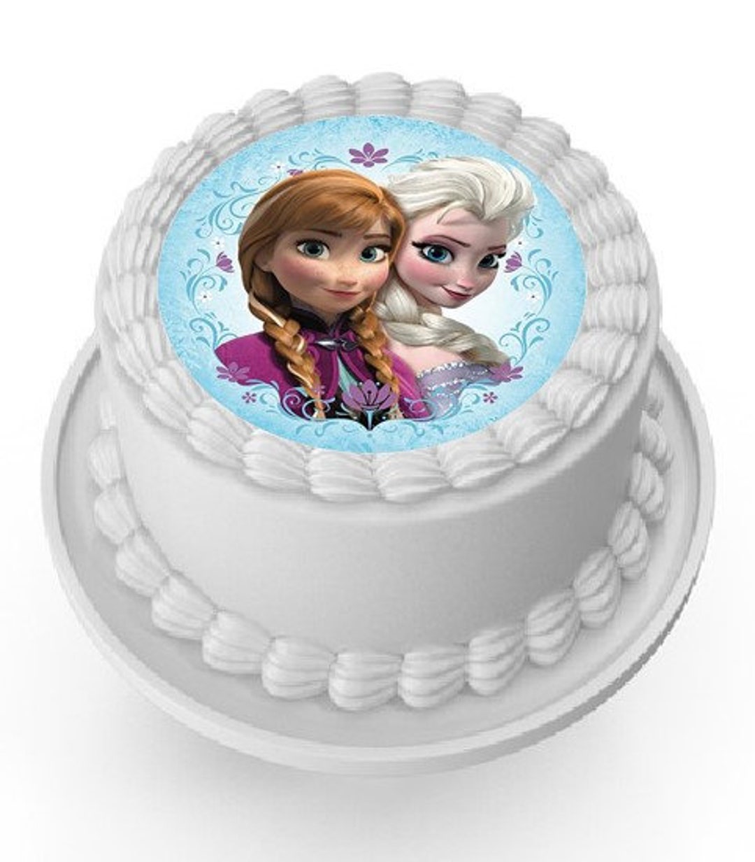 Frozen Elsa & Ana Cake Topper, Edible Image, Birthday Cake, Icing Sheet ...