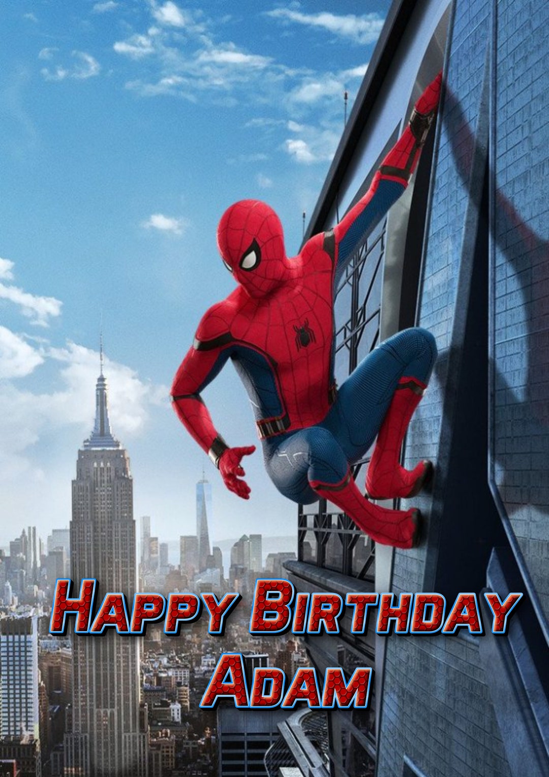 A4 Spiderman Inspired Edible Cake Topper, Cake Image, Cake Wrap ...