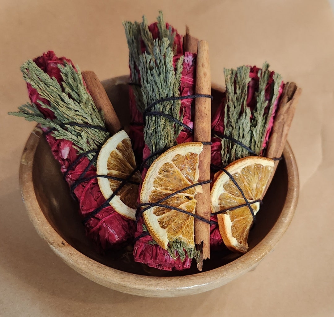 Dragons Blood Sage, Yule Altar Tools, Yule Decor, Cleansing Wand, Sage ...