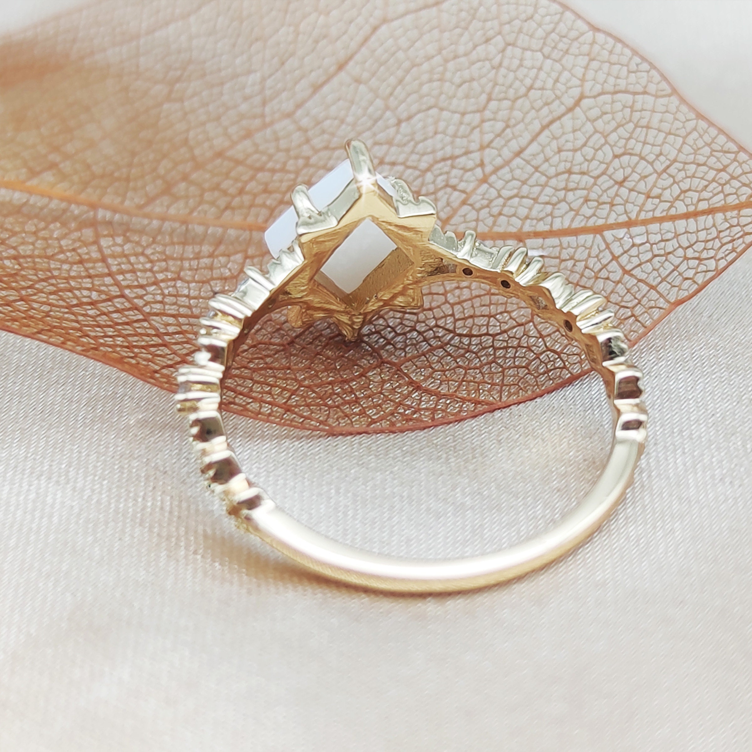 Diamond Shape Vintage Breastmilk Ring Set DIY Breastmilk - Etsy