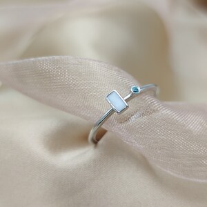 DIY Solid Gold Dina Stacking Breast Milk Ring, Infinity Birthstone ...