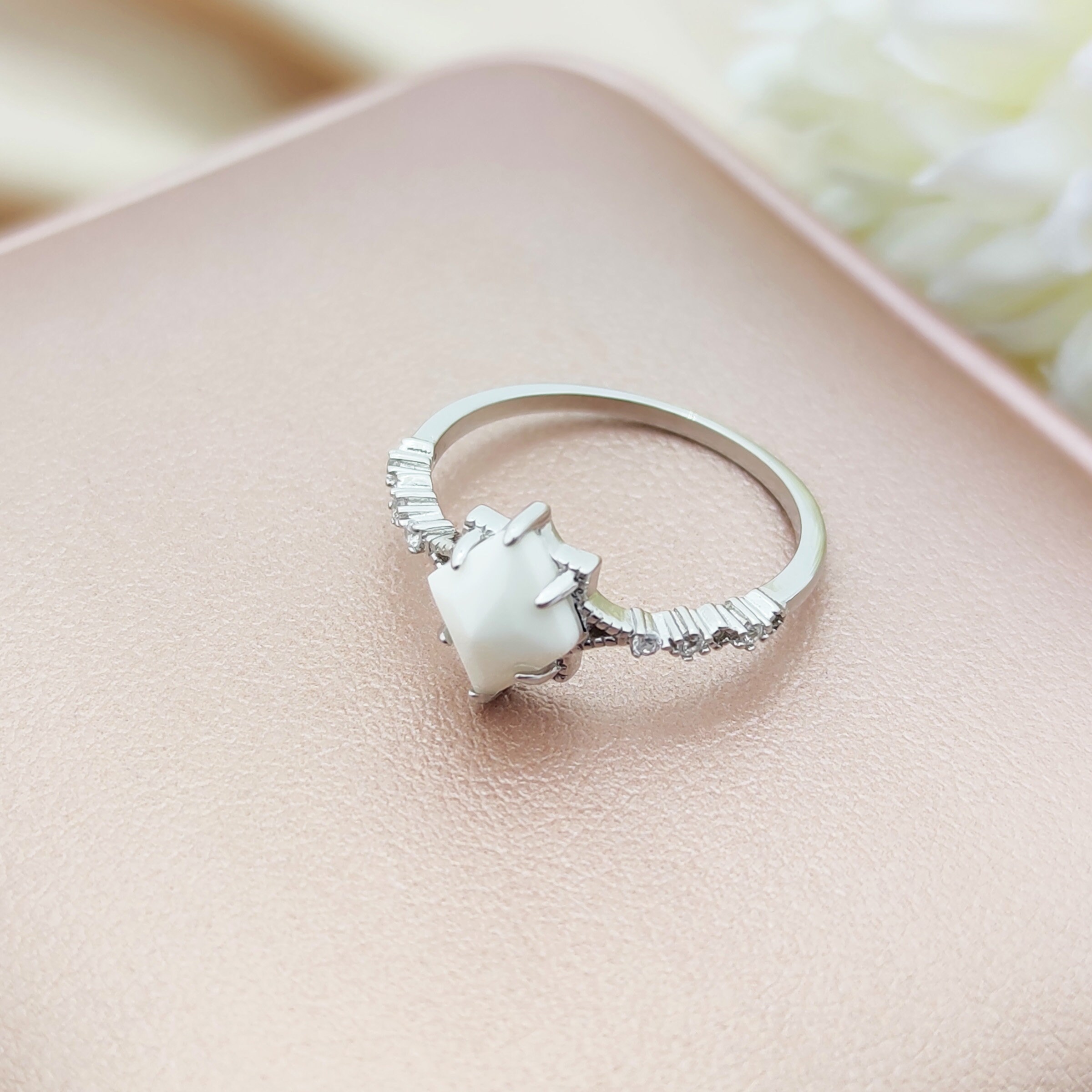 Diamond Shape Vintage Breastmilk Ring DIY Breastmilk Ring - Etsy