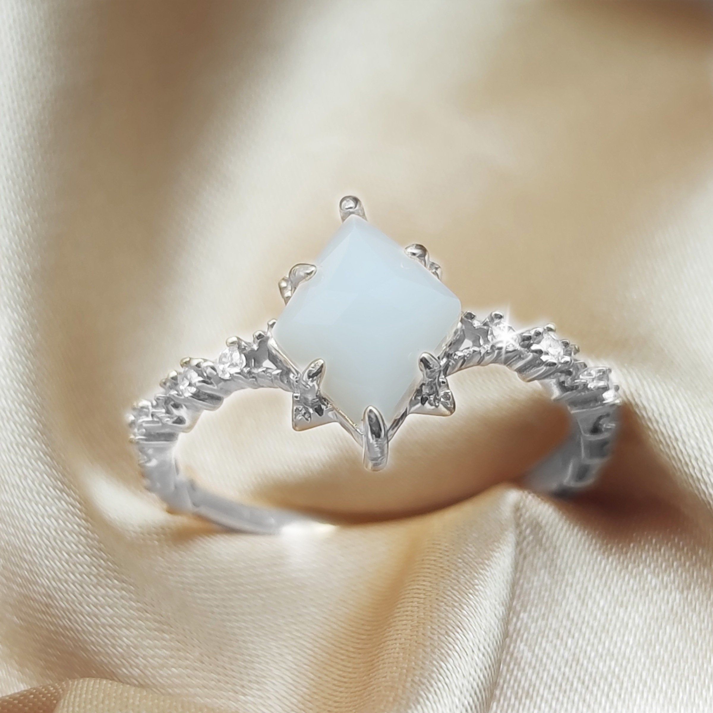 Diamond Shape Vintage Breastmilk Ring DIY Breastmilk Ring | Etsy