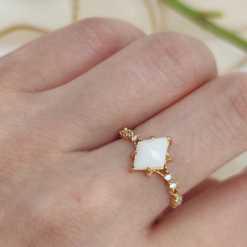 Diamond Shape Vintage Breastmilk Ring Set DIY Breastmilk - Etsy