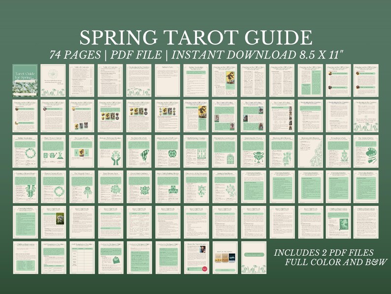 Tarot Guide for Spring: Seasonal Tarot Spreads & Prompts | Spring ...