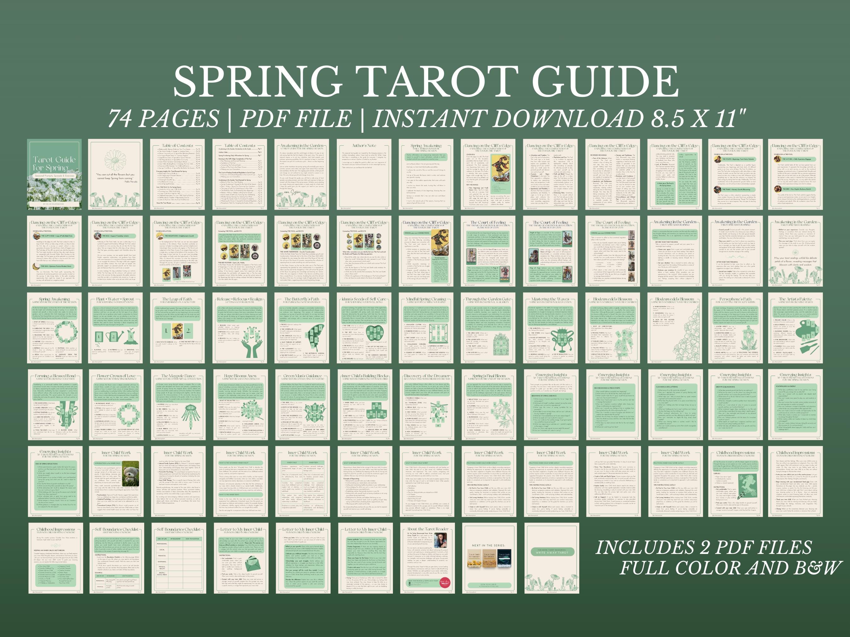 Tarot Guide for Spring: Seasonal Tarot Spreads & Prompts | Spring ...