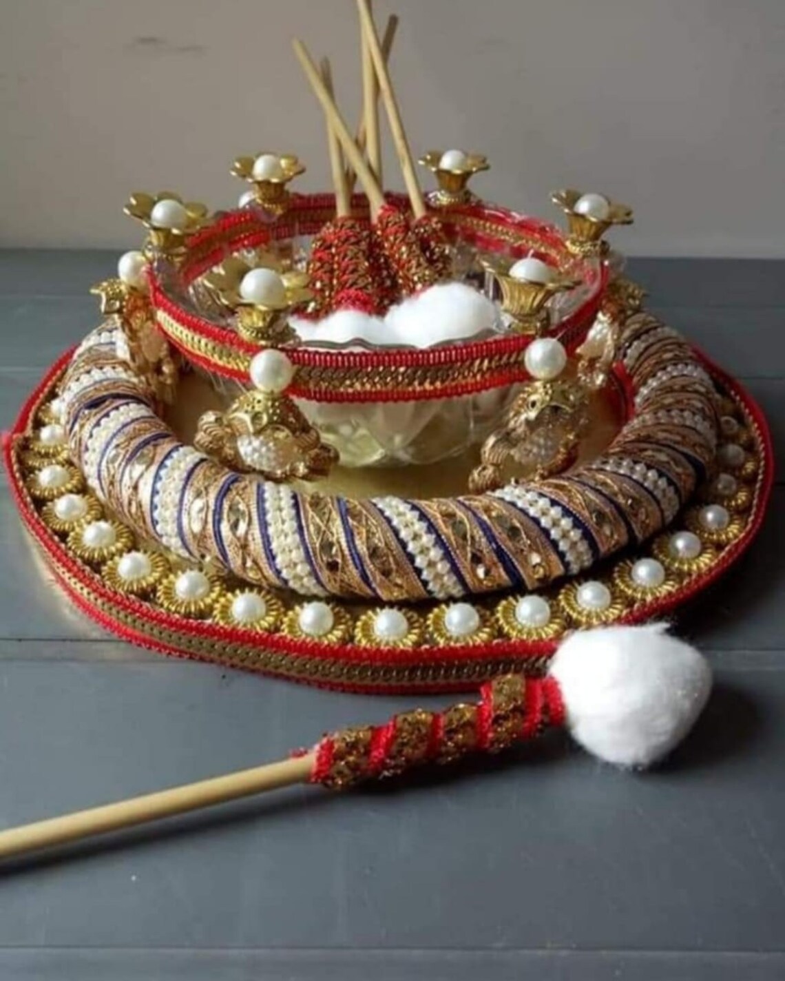 Decorative Haldi Tray Indian Wedding Decor Henna Cones - Etsy