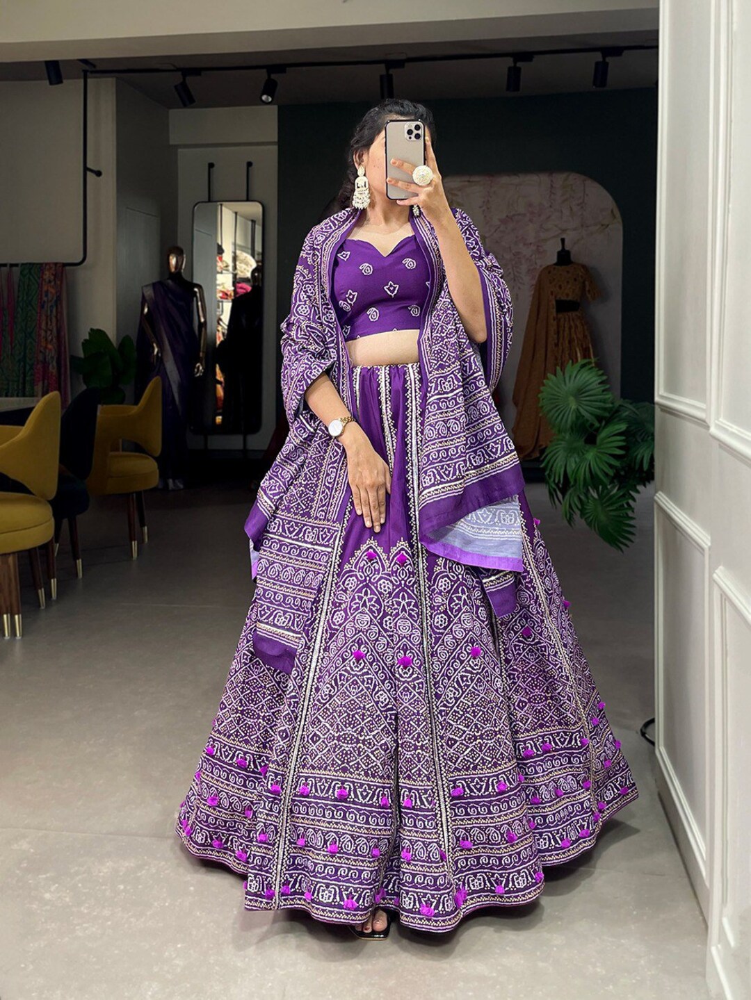Purple Color Navratri Collection Lehenga Choli, Navratri Outfit ...