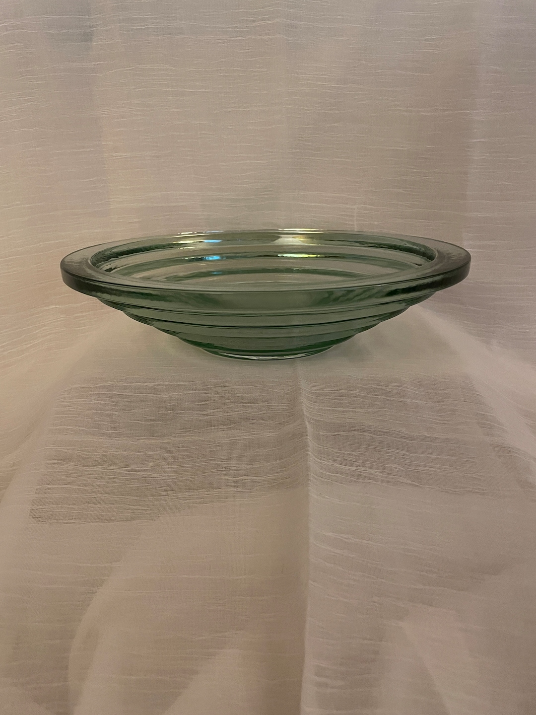 Reproduction Walter Dorwin Teague for Steuben Glass Co. Green Glass ...