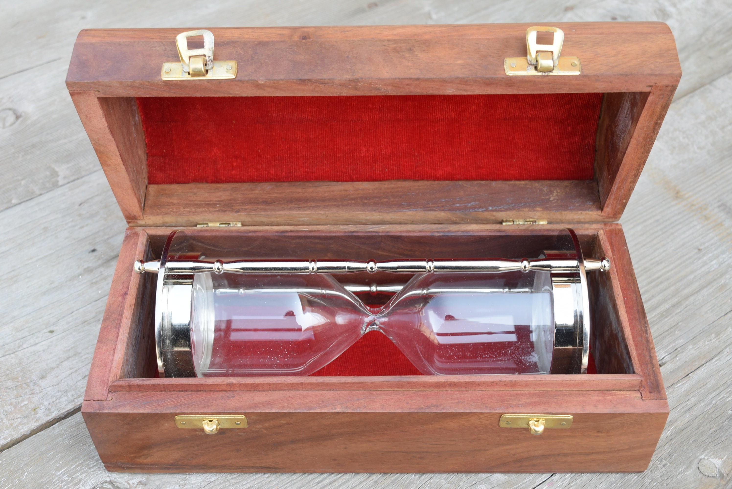 Beach Wedding Decor Vintage Hourglass Set Engraved - Etsy