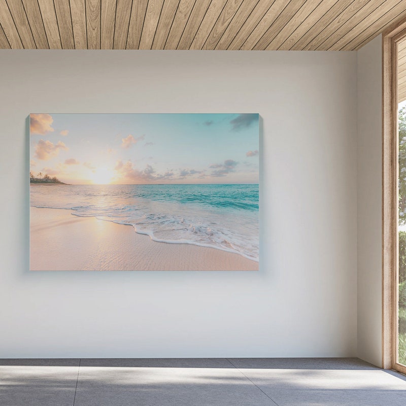 Beach Wall Art Canvas - Etsy
