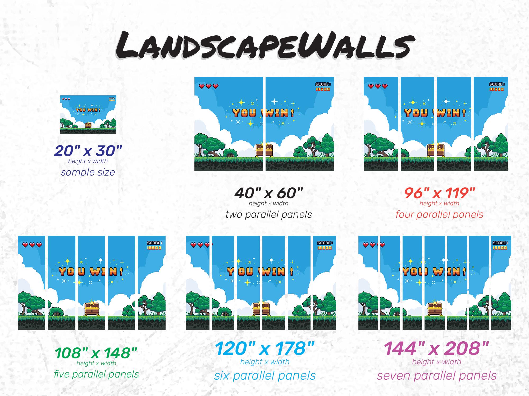 Pixel Art Videogame Removable Mural / Peel and Stick Videogame ''you ...