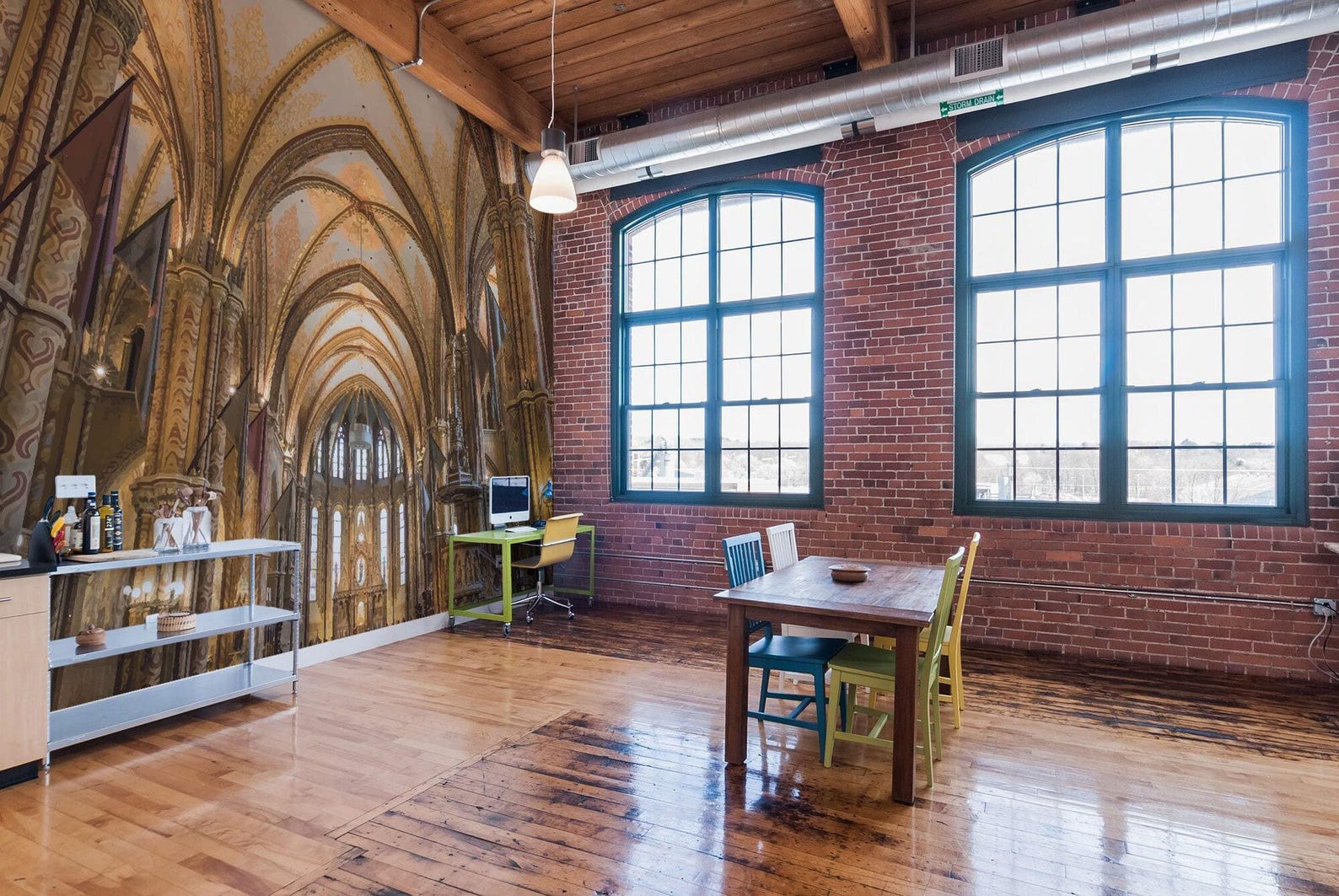 Gothic Cathedral Mural – Peel and Stick Wallpaper, Bastion Design - Etsy