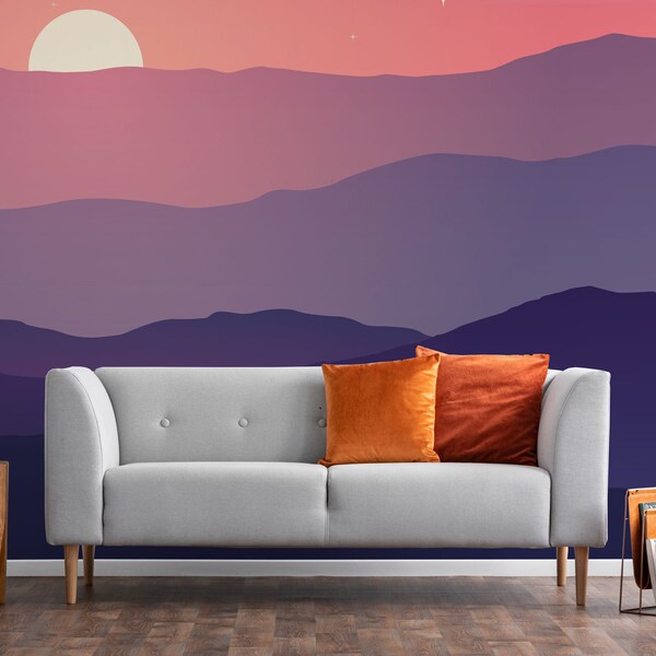 Sunset Wall Mural - Etsy