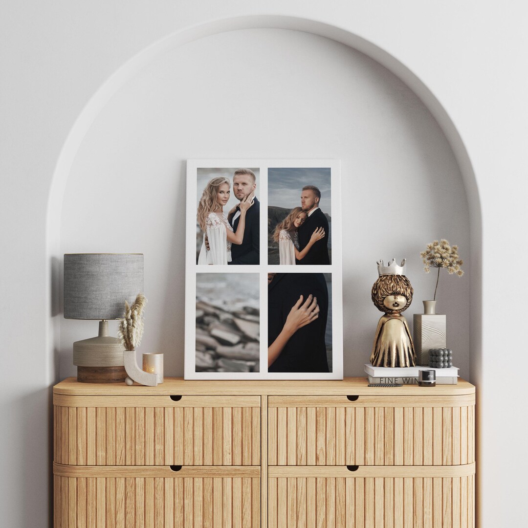 Vertical Photo Collage Canvas / Custom Canvas Art Print / Canvas From ...