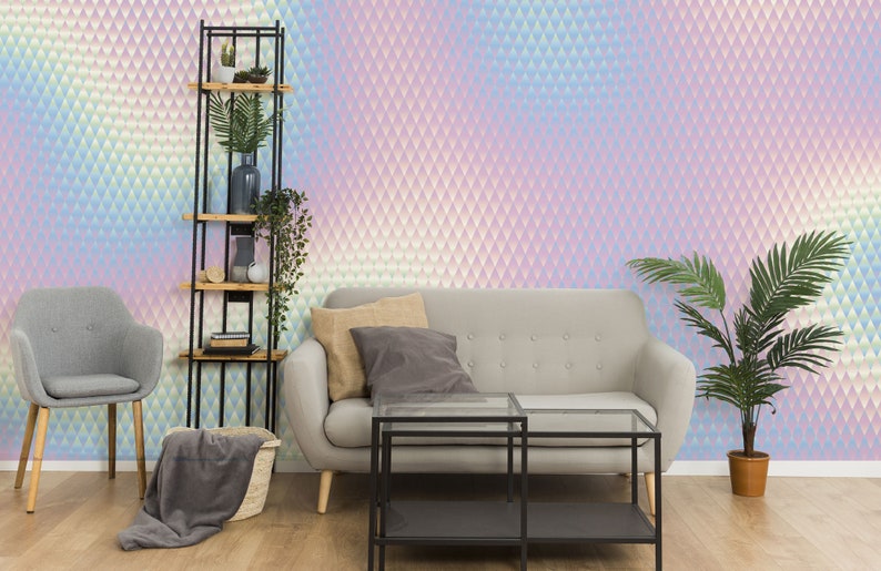 Gradient Removable Vinyl Mural / Peel and Stick Gradient - Etsy
