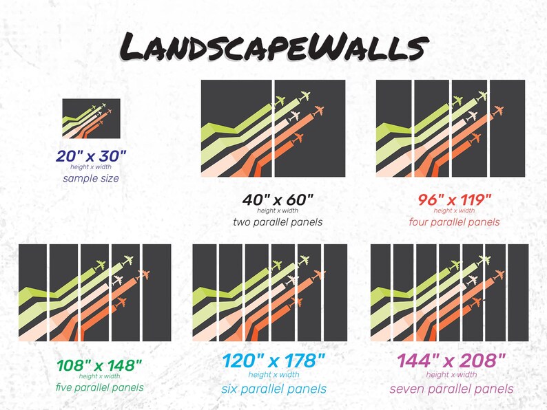 Plane Removable Vinyl Mural / Peel and Stick Airplane Pattern Wallpaper ...