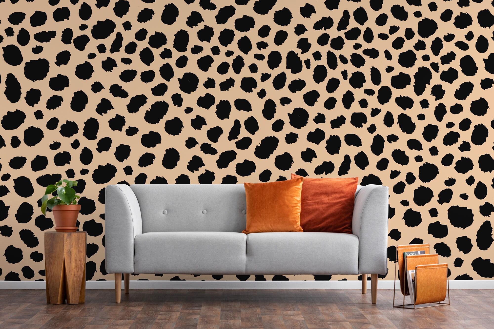 Animal Print Removable Vinyl Mural / Peel and Stick Animal | Etsy