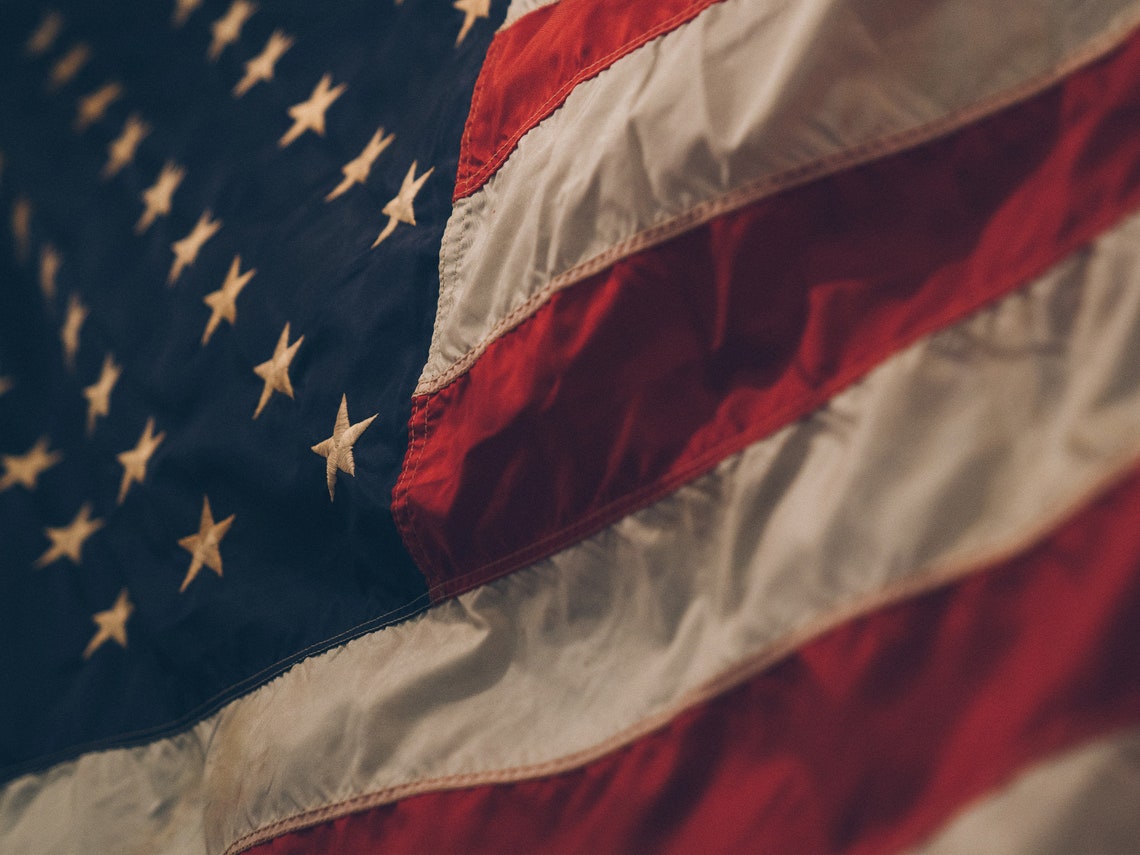 American Flag Removable Vinyl Mural / Peel and Stick USA Flag - Etsy