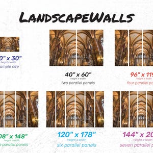 Gothic Cathedral Mural – Peel and Stick Wallpaper, Bastion Design - Etsy